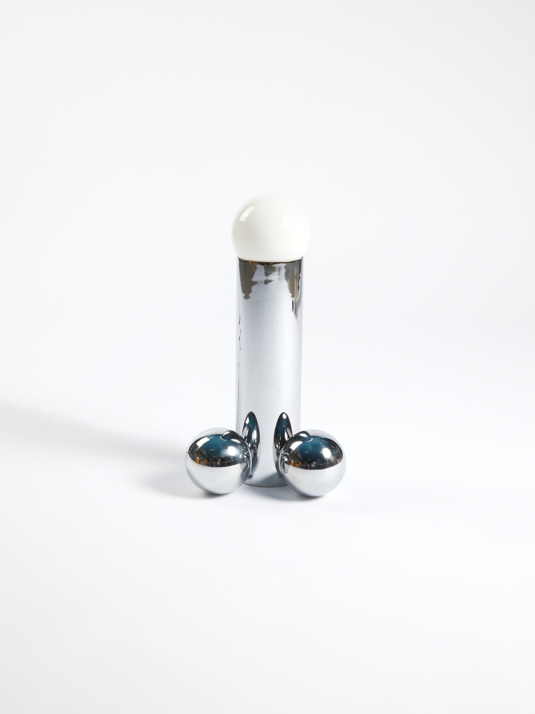 Axel CHAY Chrome Phallus Lamp in Steel
