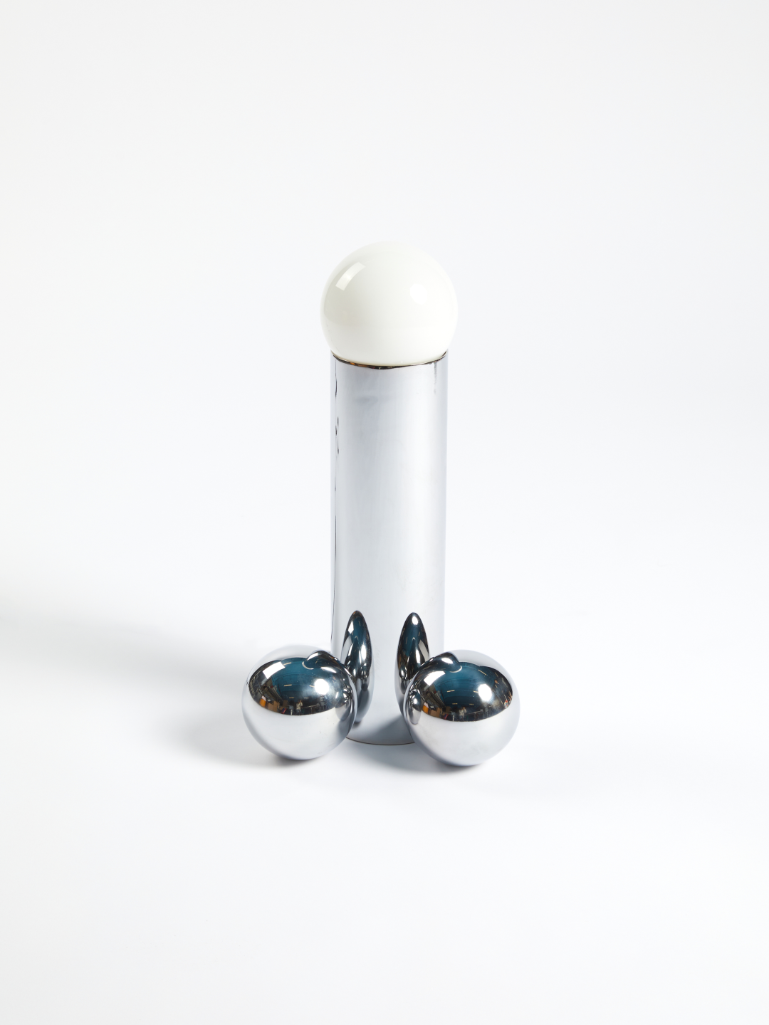 Lampe Phallus Chrome Axel CHAY en acier