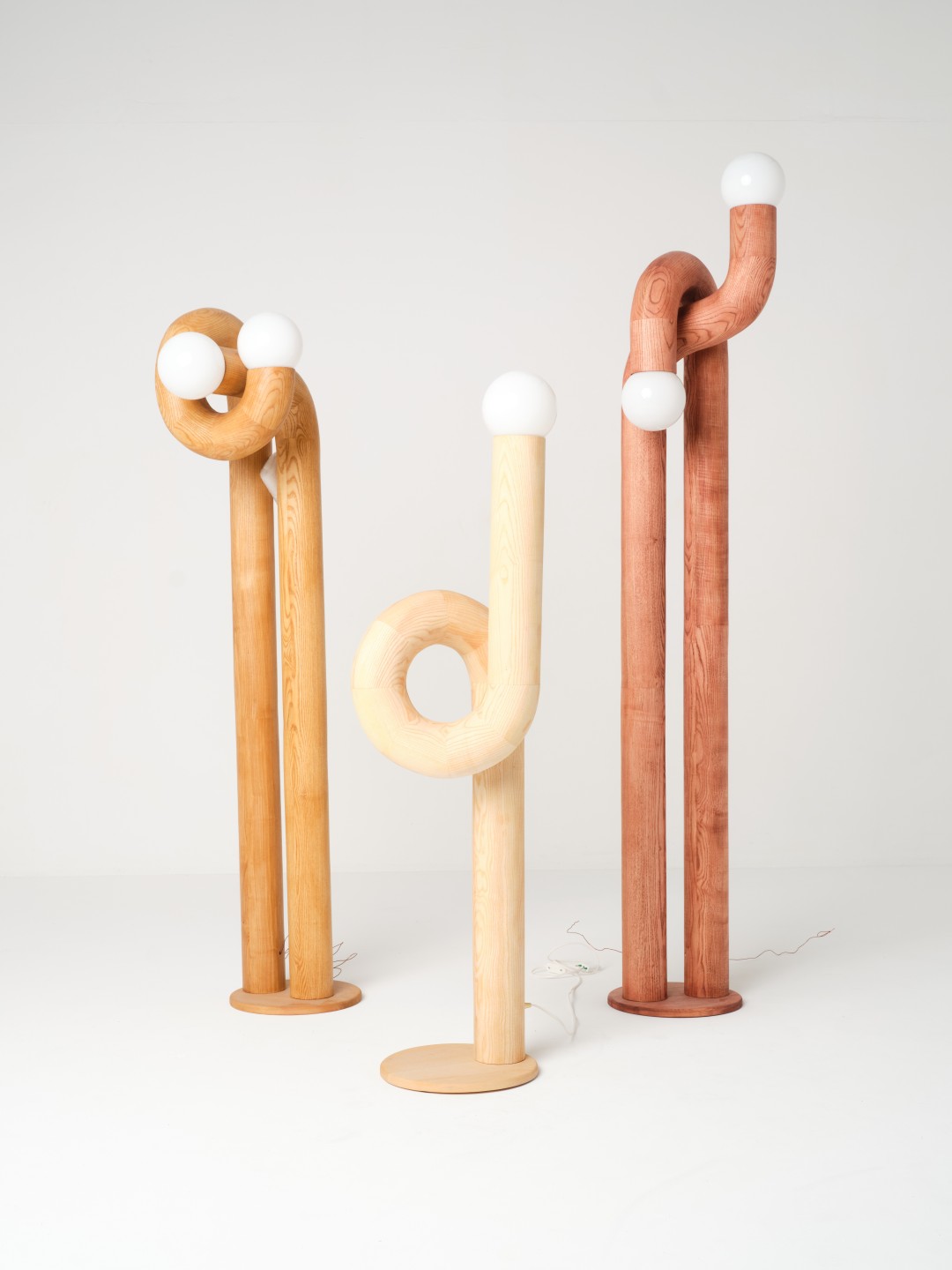 Axel CHAY Modulation Floor Lamp in Wood